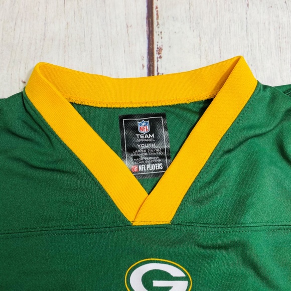 NFL | Shirts & Tops | Nfl Aaron Rogers 2 Youth Large 1416 Jersey | Poshmark